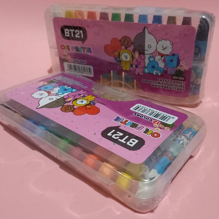 Jual Crayon Plastik Mini 12warna Seri BT21 dan Debozz | Shopee Indonesia