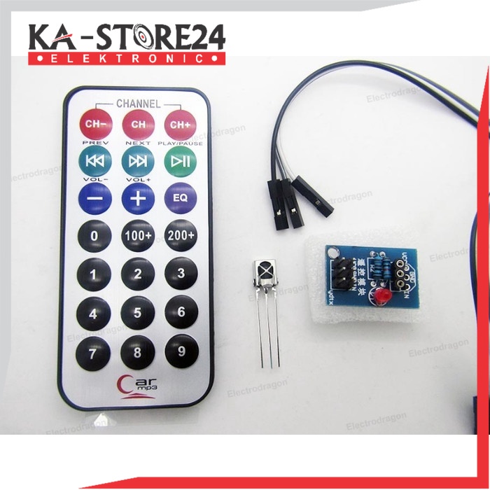 Jual Infrared Remote Control HX1838 Receiver Module IR Wireless Kit NEC | Shopee Indonesia