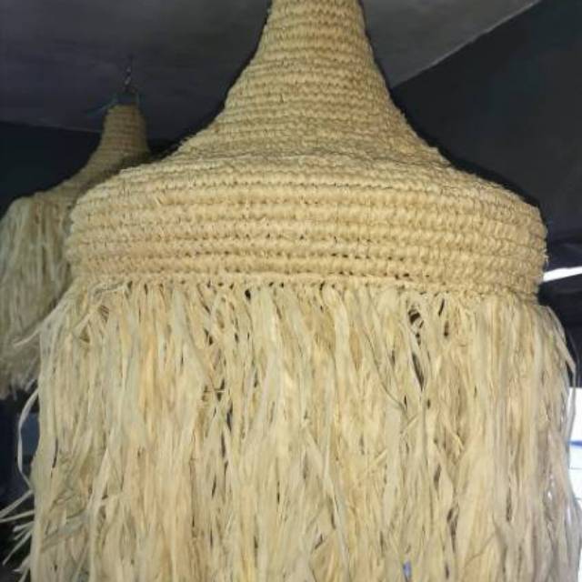 Jual lampu gantung kap cafe rumbai unik GERAISURYA | Shopee Indonesia