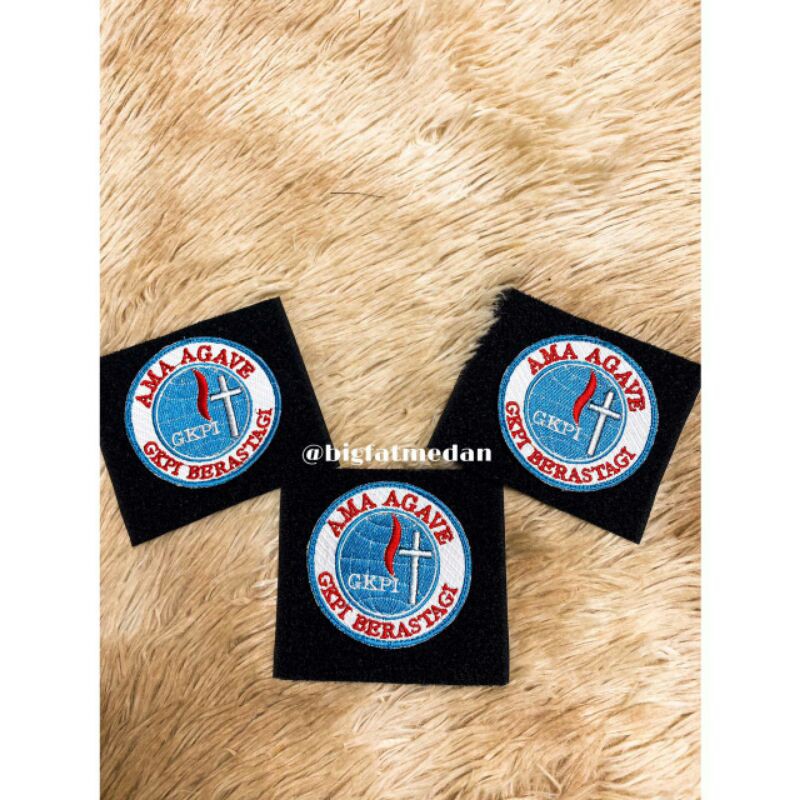 Jual Patch Logo, Bordir Logo / Emblem GKPI Berastagi+Velcro | Shopee ...