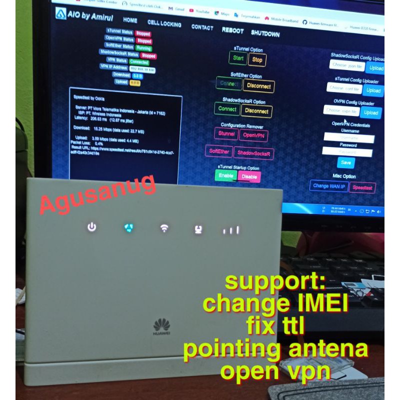 Jual Home router b315 b315s 607 unlock all operator second | Shopee ...