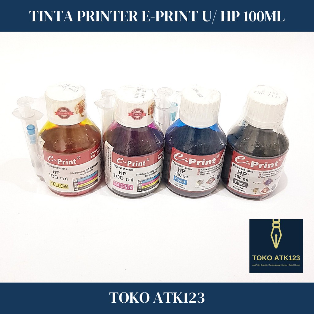 Jual Tinta Printer / Tinta Merk E-Print Eprint untuk HP 100 ml | Shopee ...