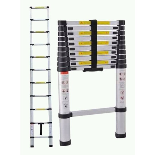 Jual Tangga Lipat Aluminium Teleskopik 4,4M Single Telescopic Ladder 4 ...