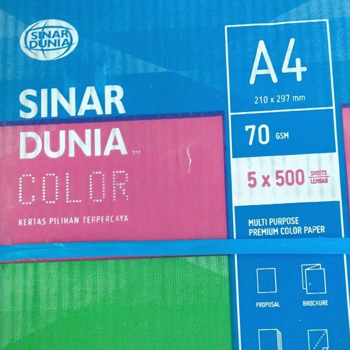 Jual Kertas | Kertas Hvs/Sidu Kertas Hvs Warna Biru Hijau Pink Kuning ...