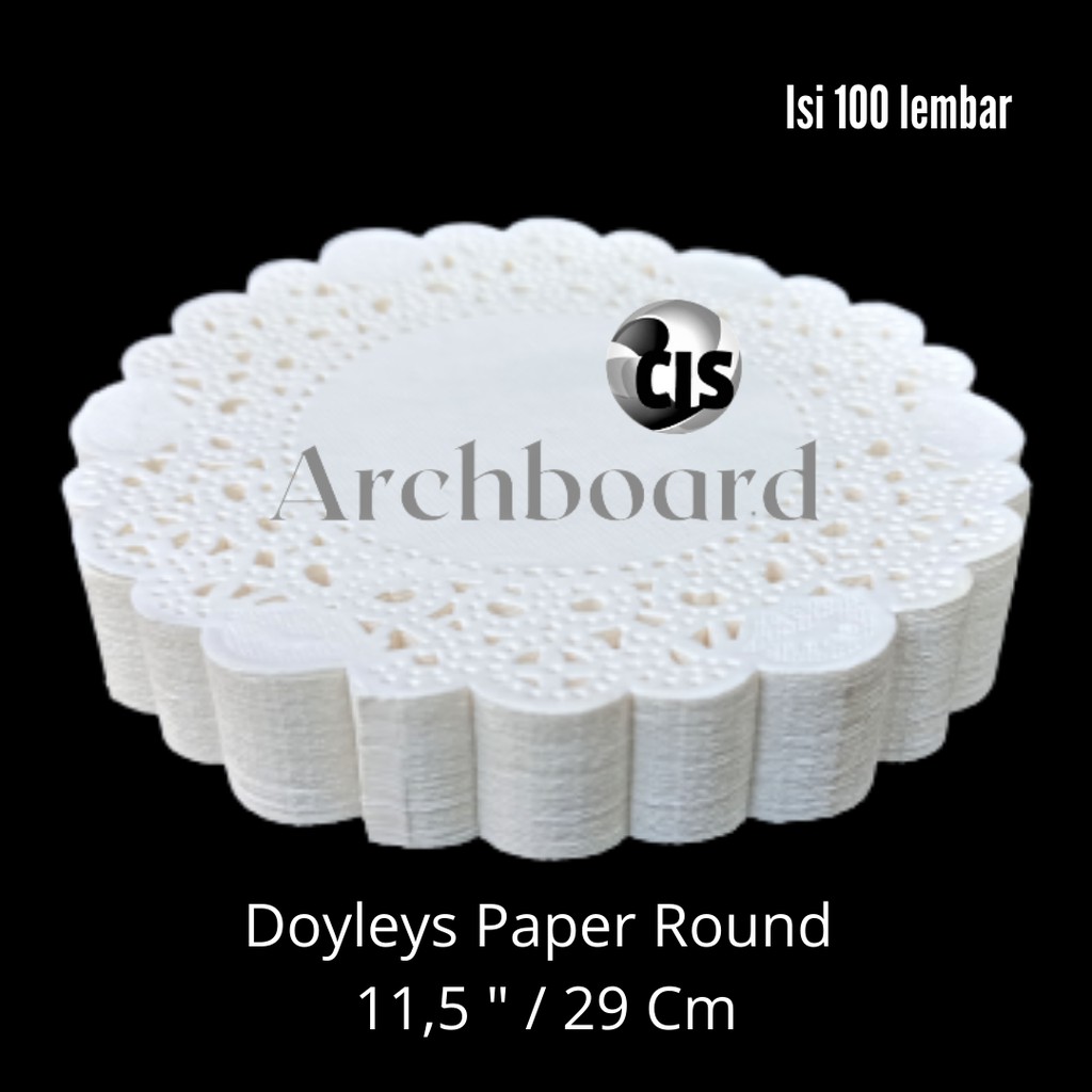 Jual Doyleys Paper Round 11,5" / Kertas Doyleys Bulat 29 Cm - isi 100 ...