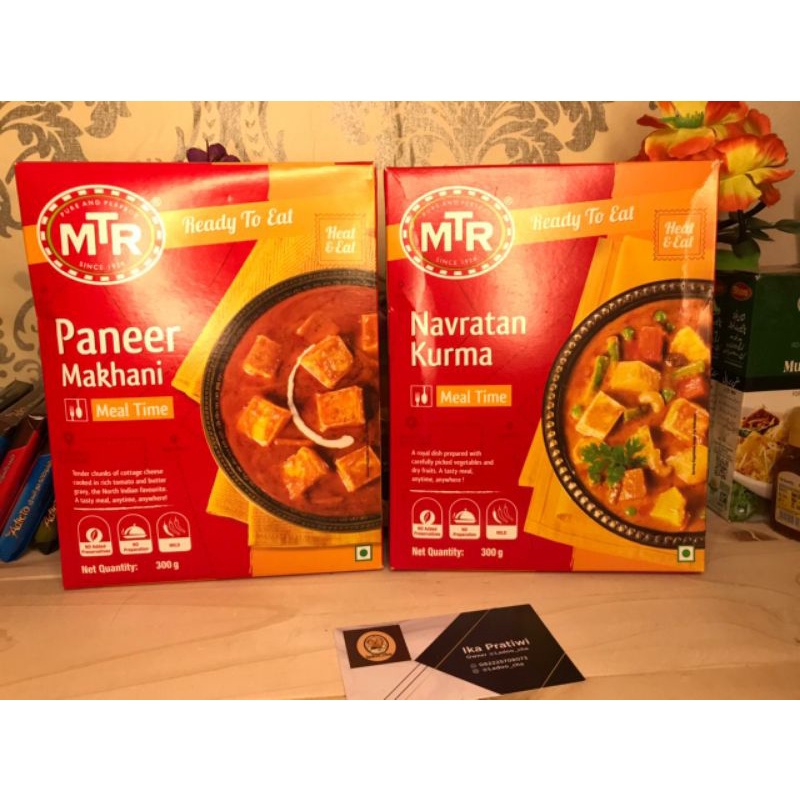 Jual MTR Ready to Eat/Curry India/Makanan India/Masakan India/Kari ...