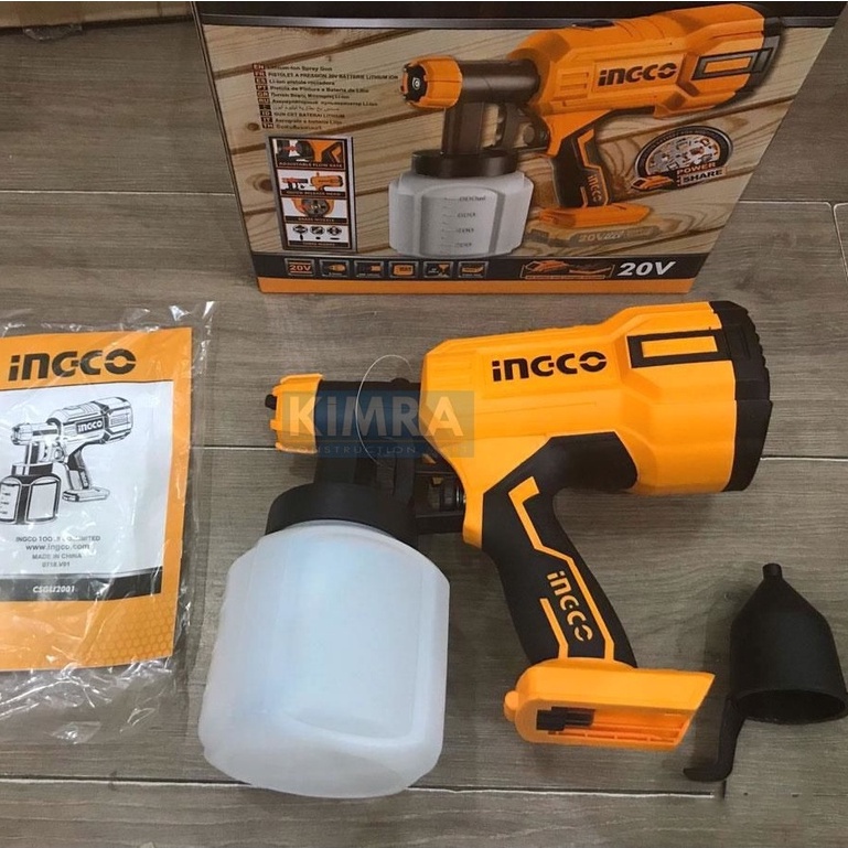 Jual Spray Gun Baterai Cordless Spray Paint Gun 20V INGCO CSGLI2001 ...