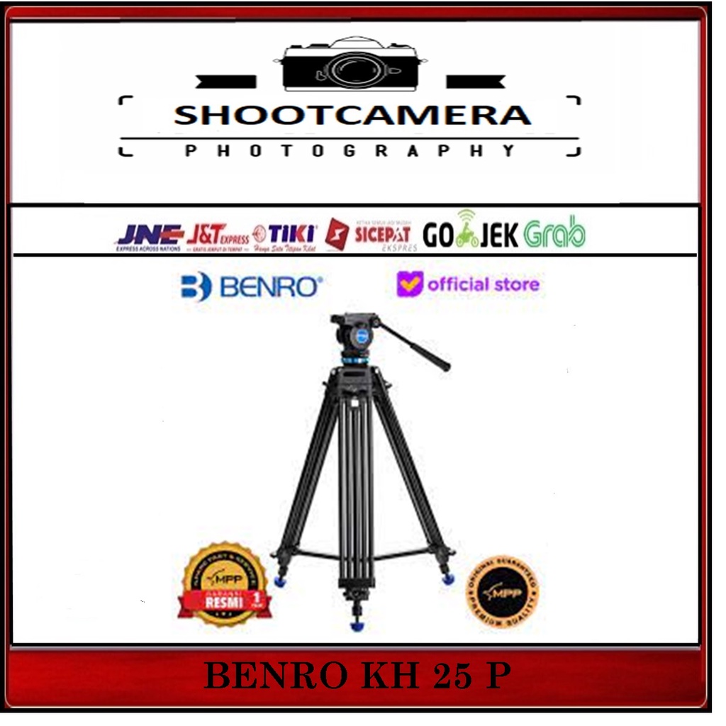 Jual TRIPOD BENRO KH25P PROFESSIONAL VIDEO | Shopee Indonesia