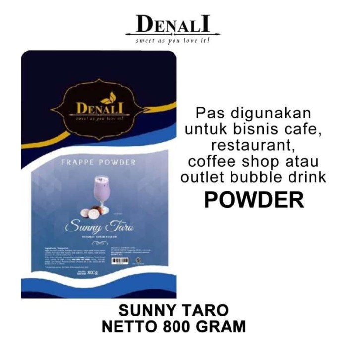 Jual Bubuk Taro / Powder Yam Denali 800 gr /POWDER BUBUK DENALI TARO ...