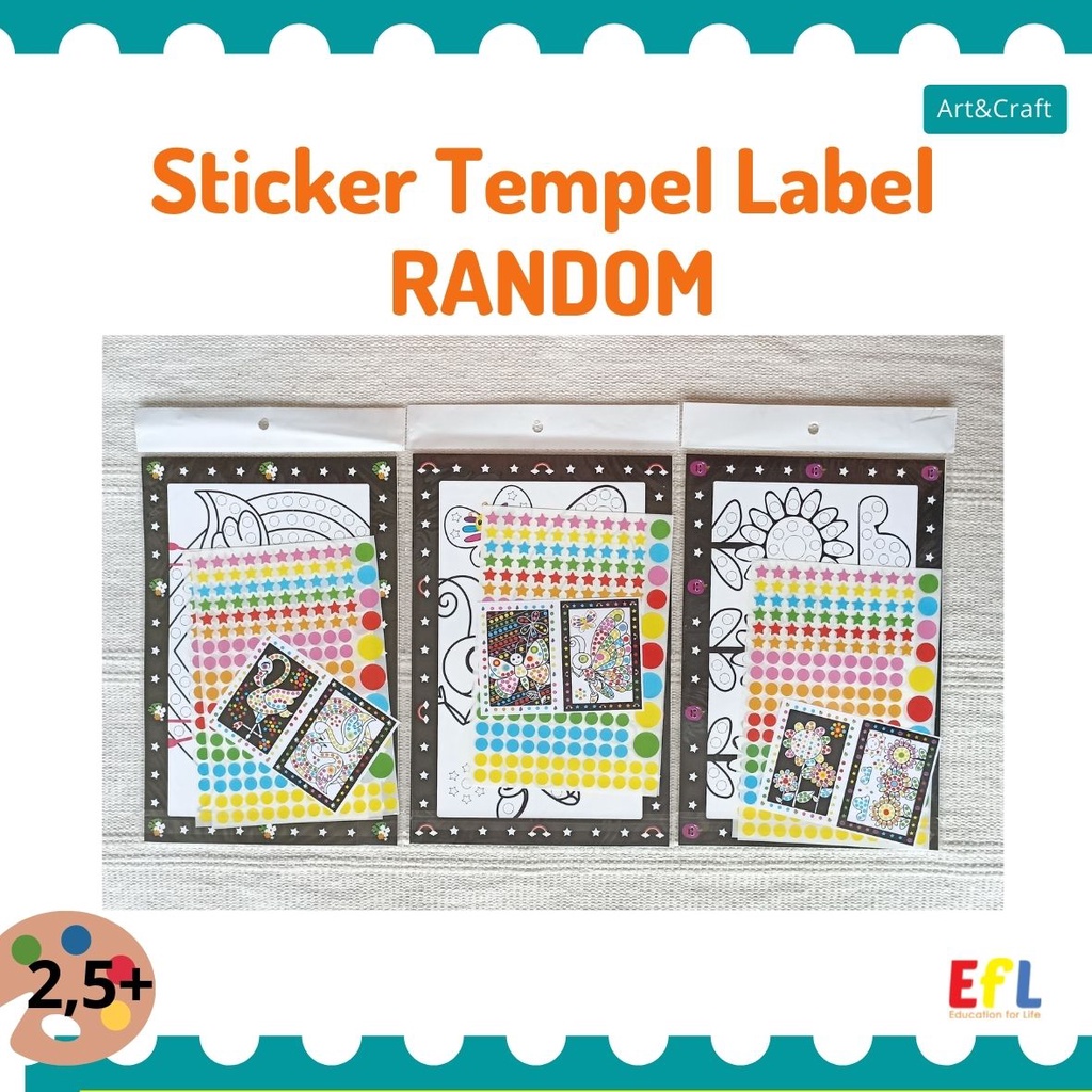 Jual Montessori Sticker Tempel, Sticker Laser, Sticker Manik, Sticker ...