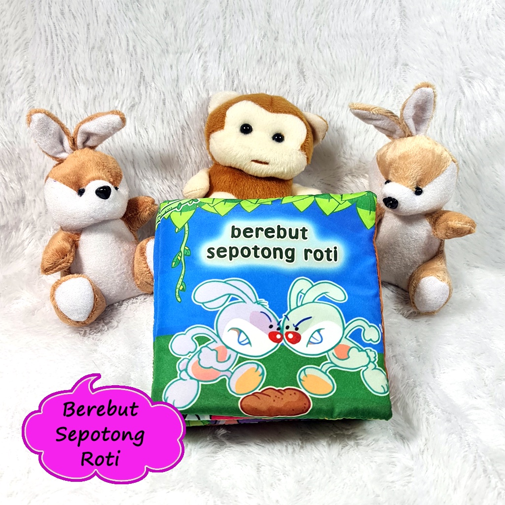 Jual Buku Kain/Buku Bantal/Softbook Mengenal Binatang: Dongeng Kelinci ...