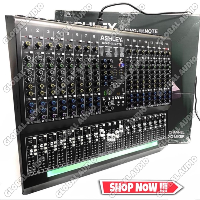 Jual Mixer Ashley King Note 16 Original & King 16 Original 16 Channel ...