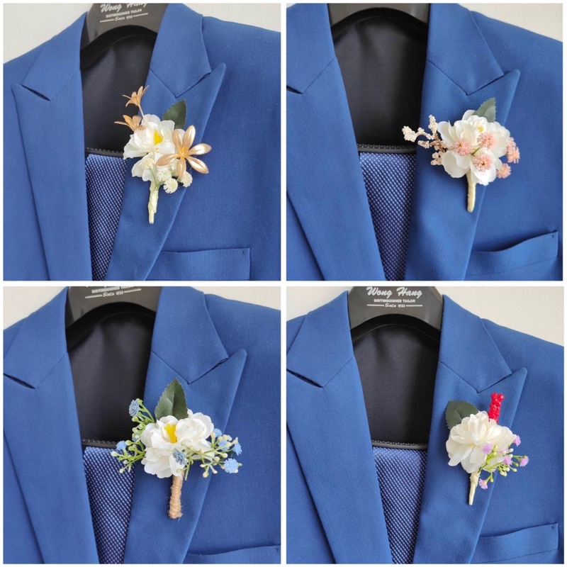 Jual corsage rustic bunga jas pengantin pria boutonniere buket wedding ...