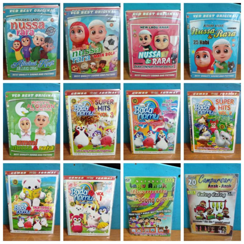 Jual VCD/DVD LAGU ANAK NUSSA & RARA & BADA NAMU | Shopee Indonesia