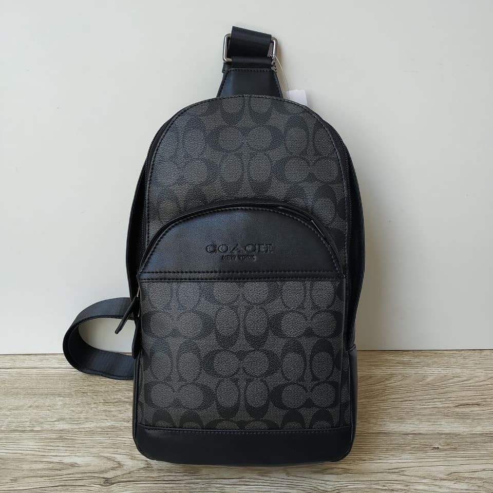 Jual TAS PRIA COACH HOUSTON PACK IN SIGNATURE CANVAS | Shopee Indonesia