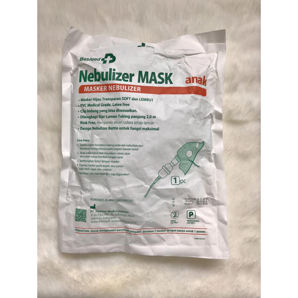 Jual BESMED - Nebulizer Mask Anak / Masker Nebulizer Anak / Nebu Mask ...