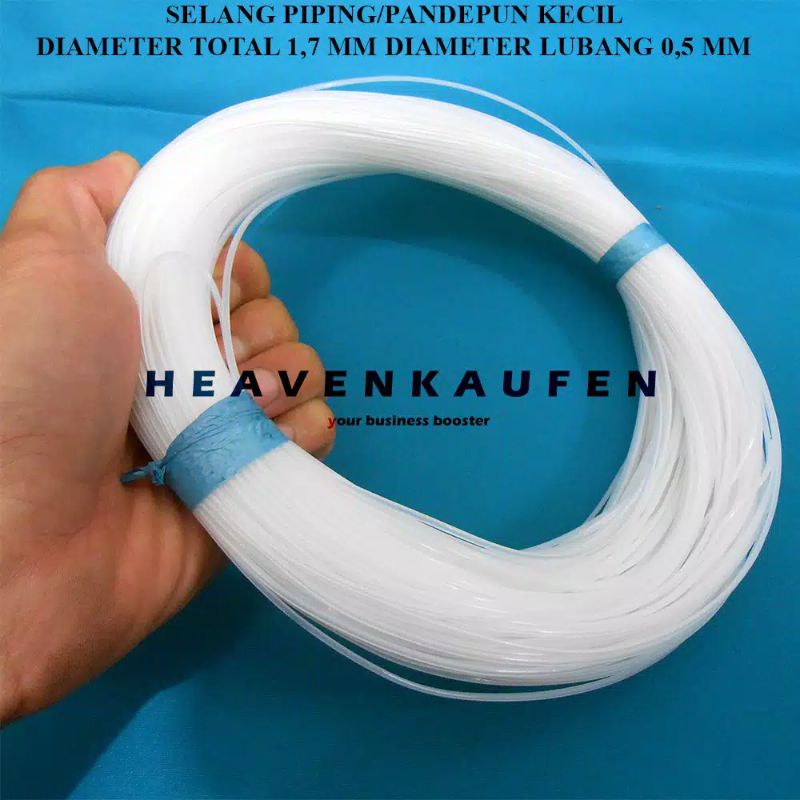 Jual Selang Piping Pandepun Kecil Diameter Total 1,7 mm Diameter Lubang ...