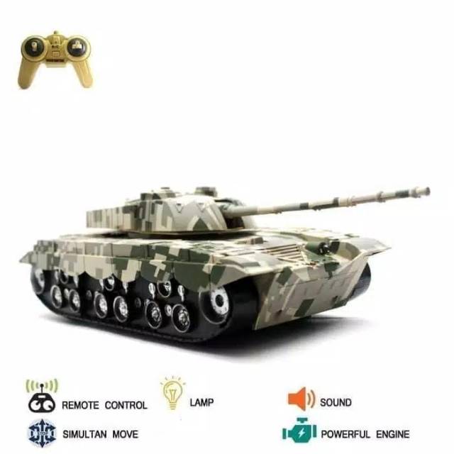 Jual Mainan Remote Control Tank Panser Military - RC Mobil Tank Perang Militer | Shopee Indonesia