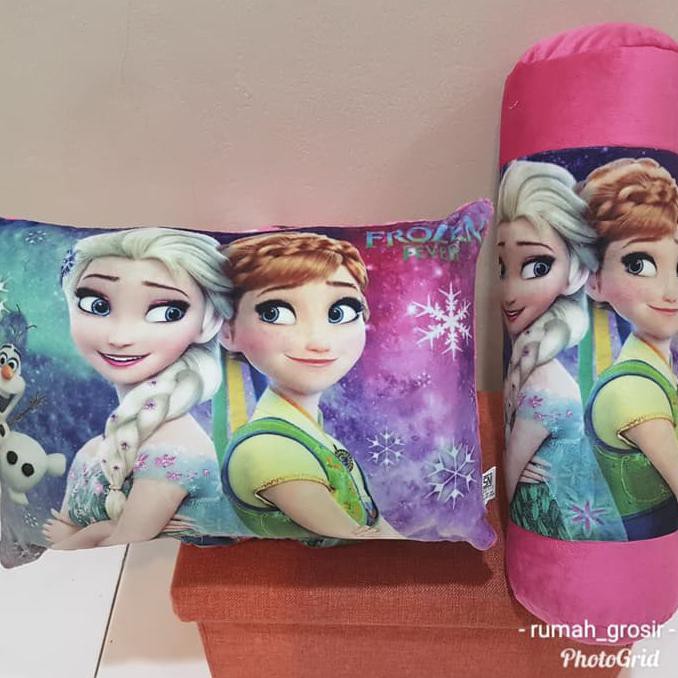 Jual Paket Bantal Guling Frozen Elsa Anna | Shopee Indonesia