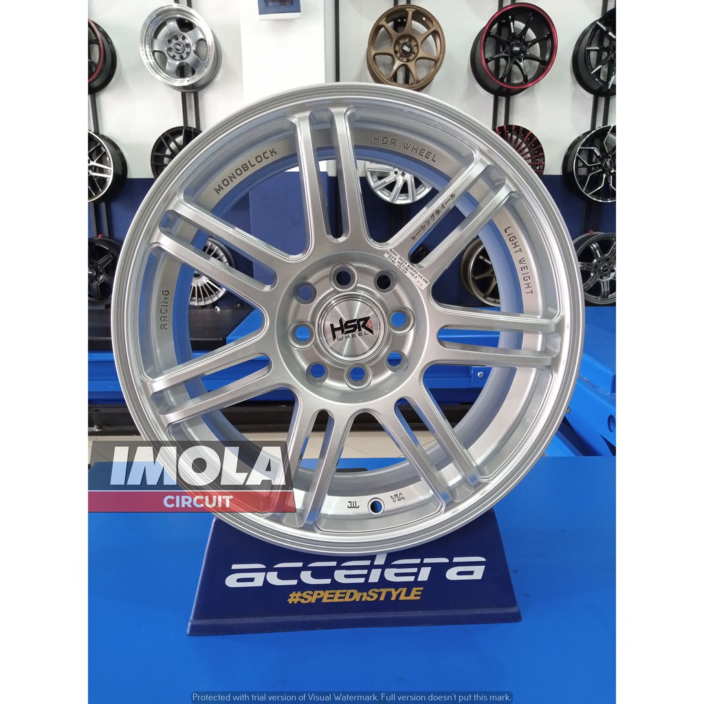 Jual Velg mobil Baleno R16 HSR Boon Ring 16 Pcd 4x100 & 4x114,3 Lebar 7 Warna Silver untuk Ayla ...