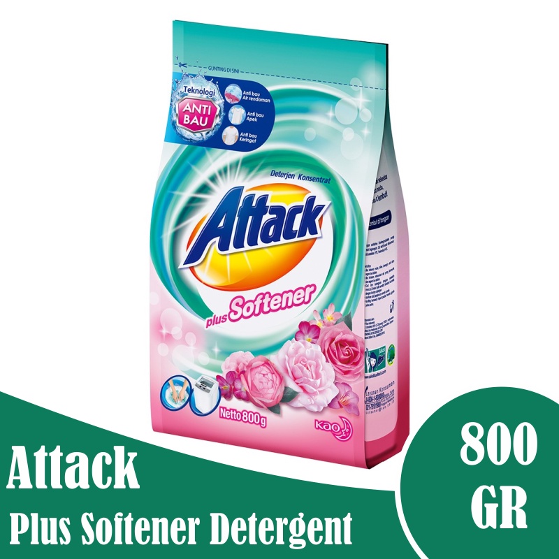 Jual Attack Plus Softener Detergent 800Gr | Shopee Indonesia