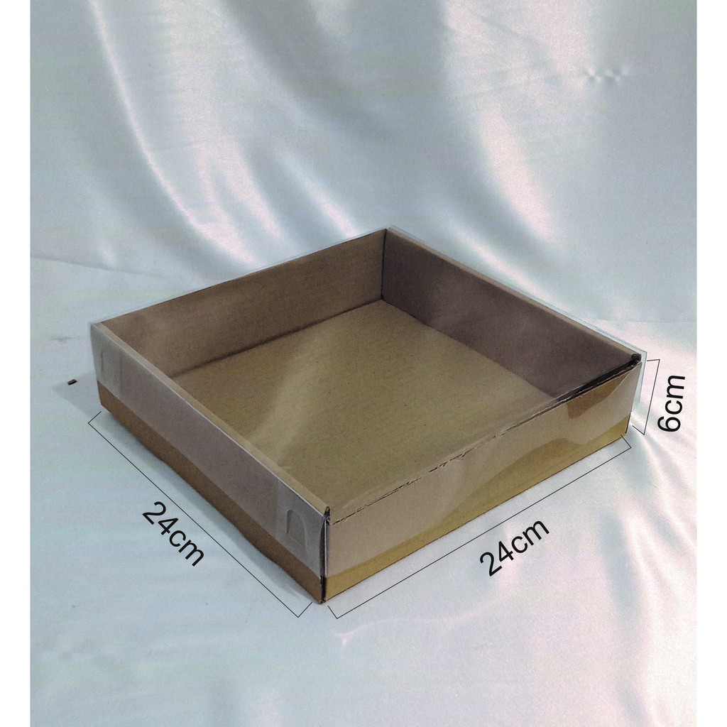 Jual Box Full Tutup Mika 24x24x6 cm / DIE CUT/ Box Puding Box Cake ... Jual Box Full Tutup Mika 24x24x6 cm / DIE CUT/ Box Puding Box Cake ...
