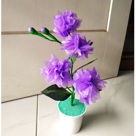 Jual bunga plastik kresek - prakarya - prakarya dari plastik ...