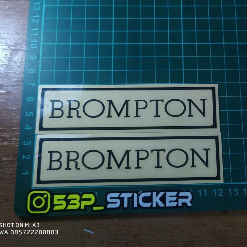 Jual Sticker Cutting Brompton Black isi 2 pcs | Shopee Indonesia