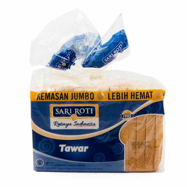Jual 35 SARI ROTI TAWAR II TAWAR JUMBO 15 SLICE | Shopee Indonesia