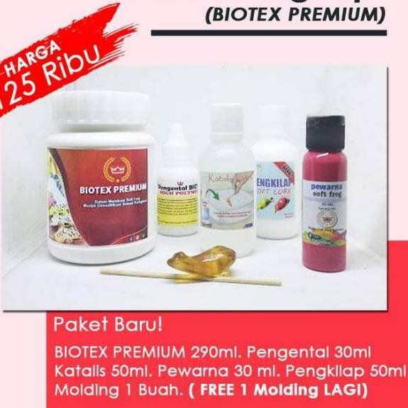 Jual (Z02149] Biotex Premium Paket Lengkap Bahan Bikin Soft Frog ...