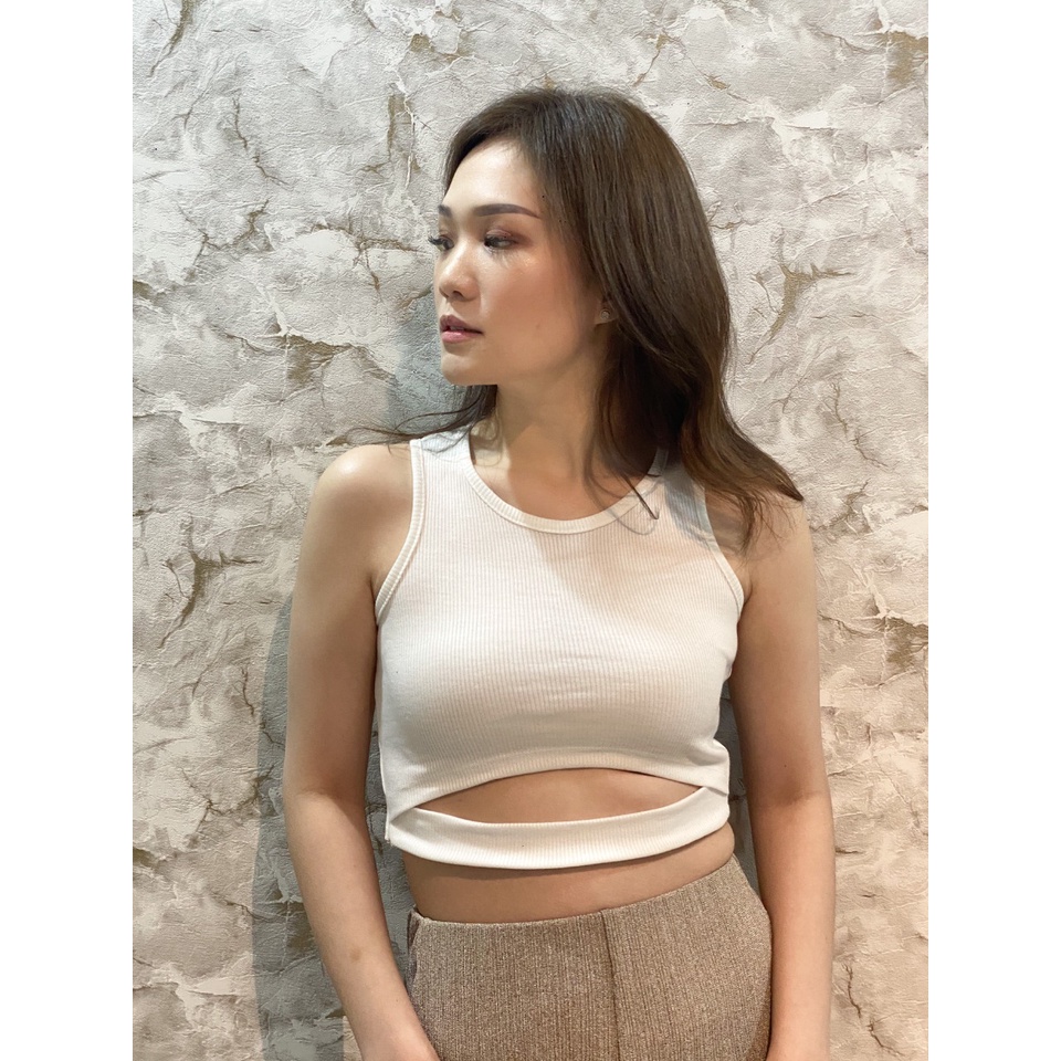Jual MODAVIE - REVA TANKTOP Crop Tank Top Baju Atasan Wanita Basic ...