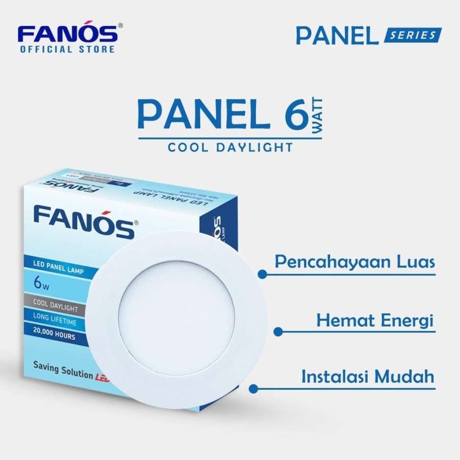 Jual Lampu Led Panel Fanos semua ukuran watt (cool daylight) | Shopee ...