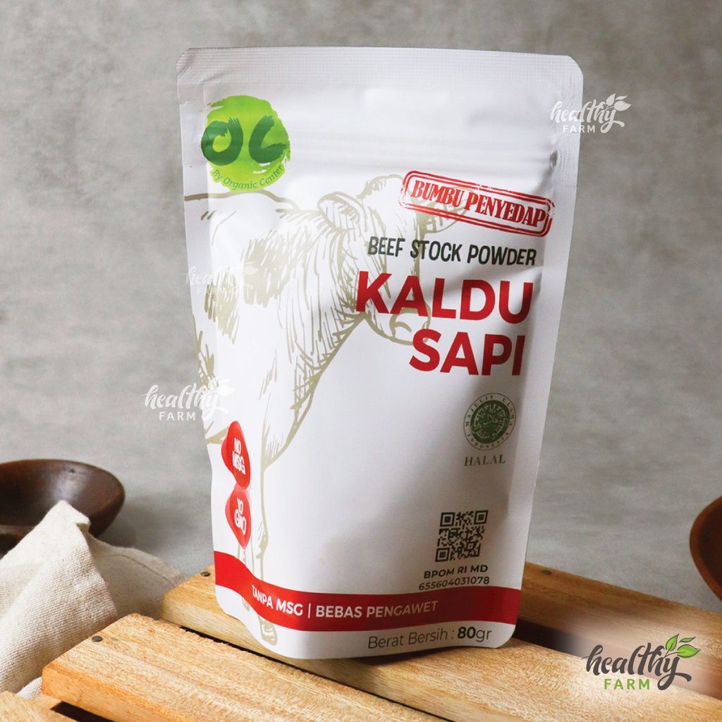 Jual ORGANIC CENTER Kaldu Sapi NO MSG / Beef Stock Powder 80g | Shopee ...