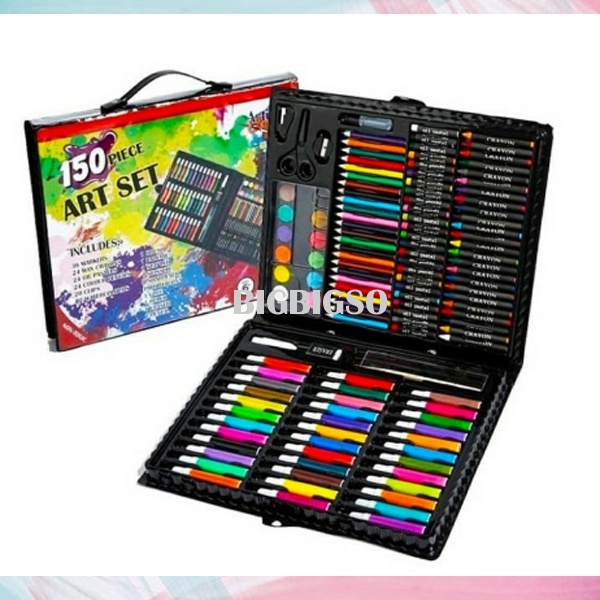 Jual Crayon Set / Art Set/Peralatan Gambar Lukis isi 150 Krayon Set ...