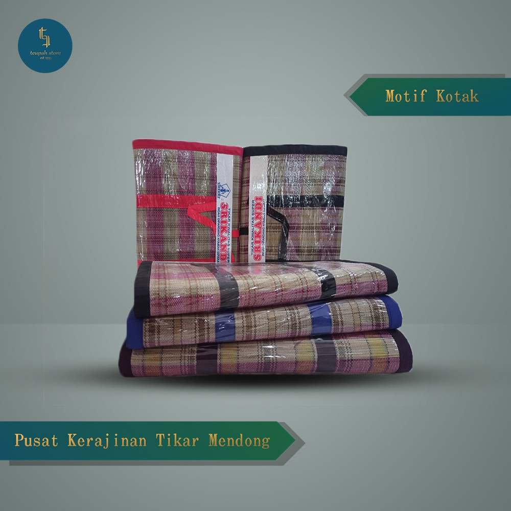 Jual Tikar Platik Gulung Mendong 2x3 meter (kotak) | Shopee Indonesia