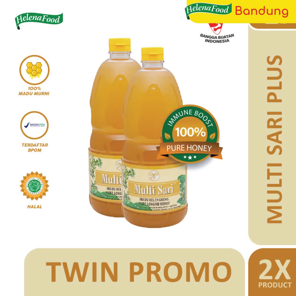 Jual Multisari Kelengkeng 2000 ml Madu Murni Asli ( Twin Promo ...