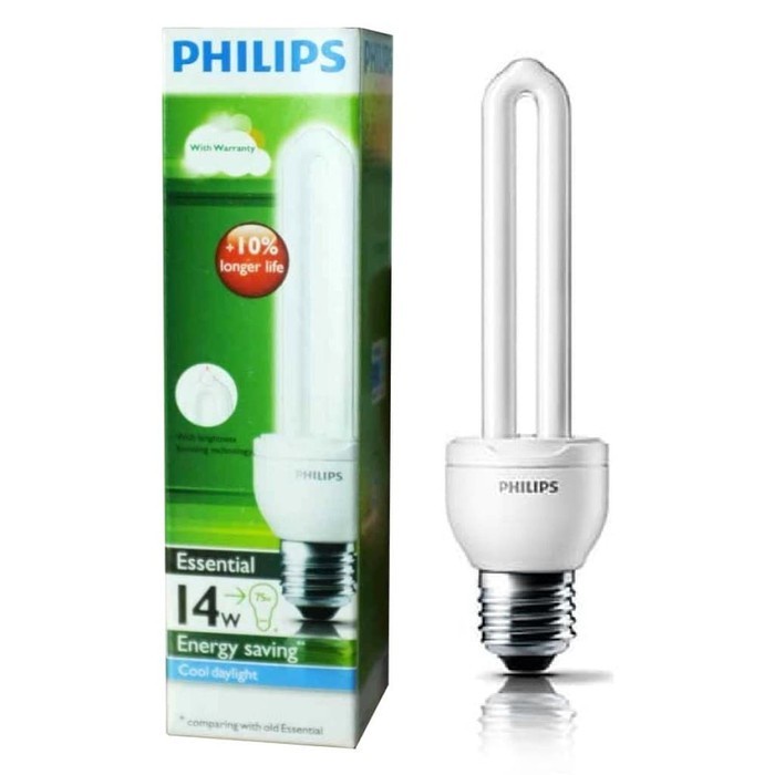 Jual Philips Lampu PLC Essential 14W / 14 Watt Lilin E27 220V - Putih ...