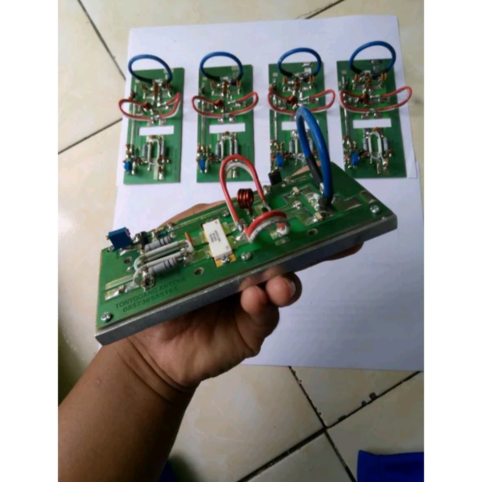 Jual rf amplifier linier booster kit pallet radio vhf 250w bagus ...