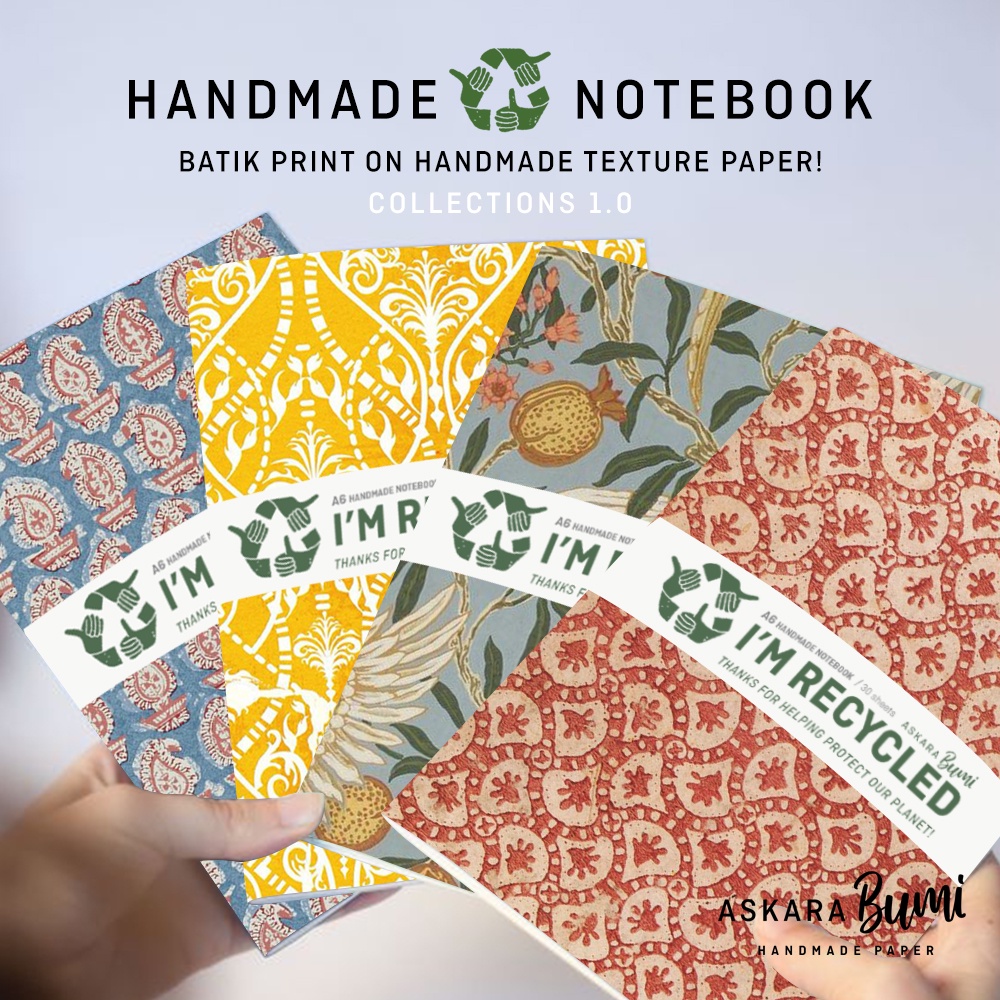 Jual Handmade Notebook //Journal // Cover batik // Cover Recycled ...