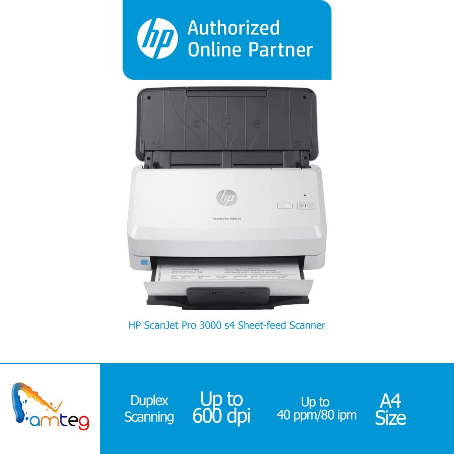 Jual HP Scanner ScanJet Pro 3000 s4 Sheet Feed 40 ppm 80 ipm USB ADF ...