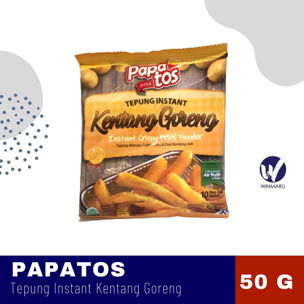 Jual Papatos Tepung Kentang Goreng 50gr - tepung kentang premiks ...