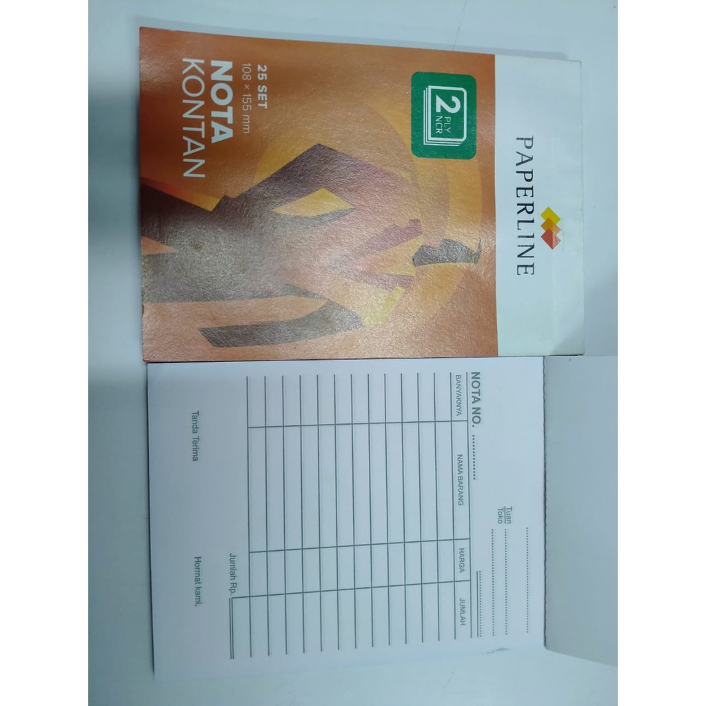 Jual BUKU NOTA / NOTA KONTAN PAPERLINE 2PLY NCR KECIL | Shopee Indonesia