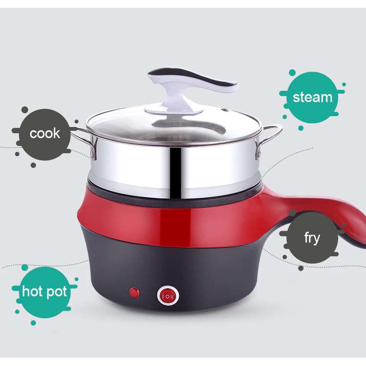 Jual Panci Listrik Serbaguna Panci Kukus Wajan Listrik Fry Pan Anti ...
