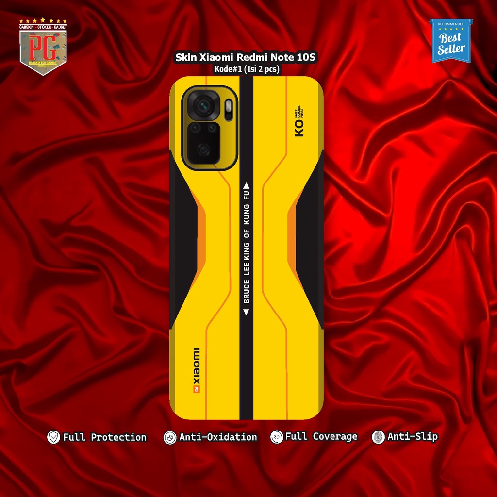 Jual Garskin Redmi Note 10s Skin Gadget Motif Bruce(isi 2pcs) | Shopee ...