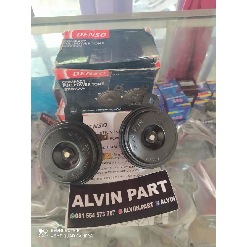 Jual Bell bel Klakson Denso Compact Full Power Tone 12V 12volt | Shopee ...