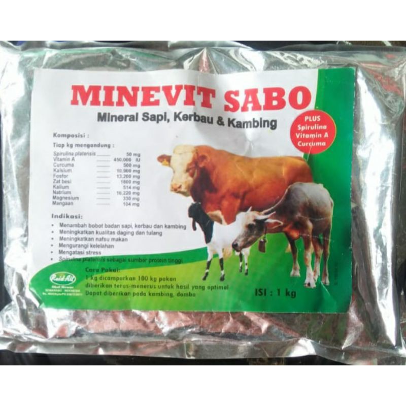 Jual Minevit Sabo Kambing dan Sapi 1kg | Shopee Indonesia