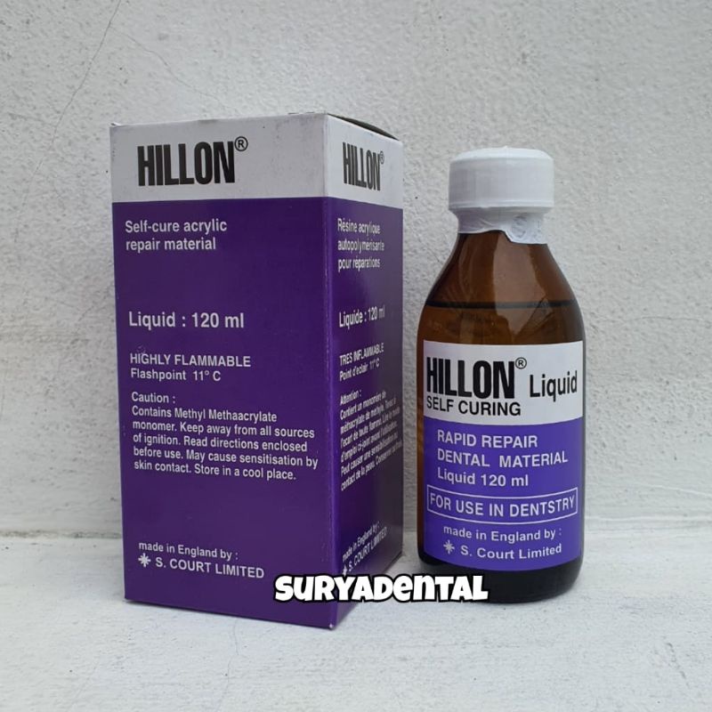 Jual HILLON Liquid Self Cure Acrylic Repair Material 120ml / Hillon ...
