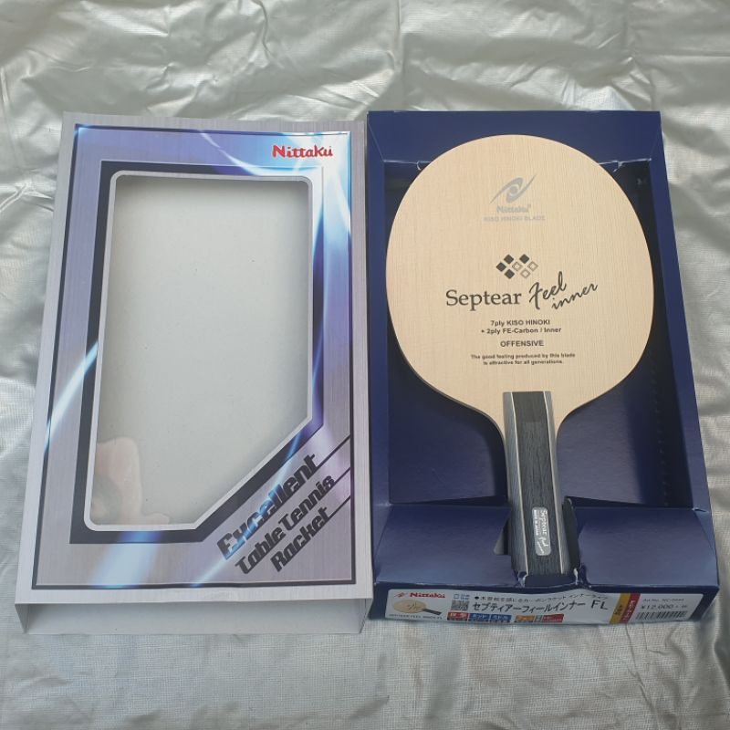 Jual nittaku septear feel inner carbon fl bat bet blade ping pong | Shopee Indonesia