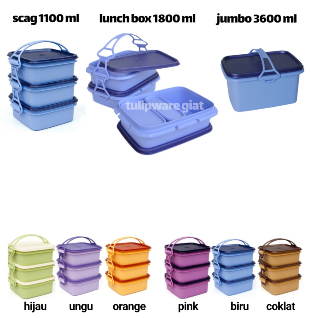 Jual Twin Tulipware SET 3 RANTANG Bisa Untuk Mengukus Wadah Makanan ...