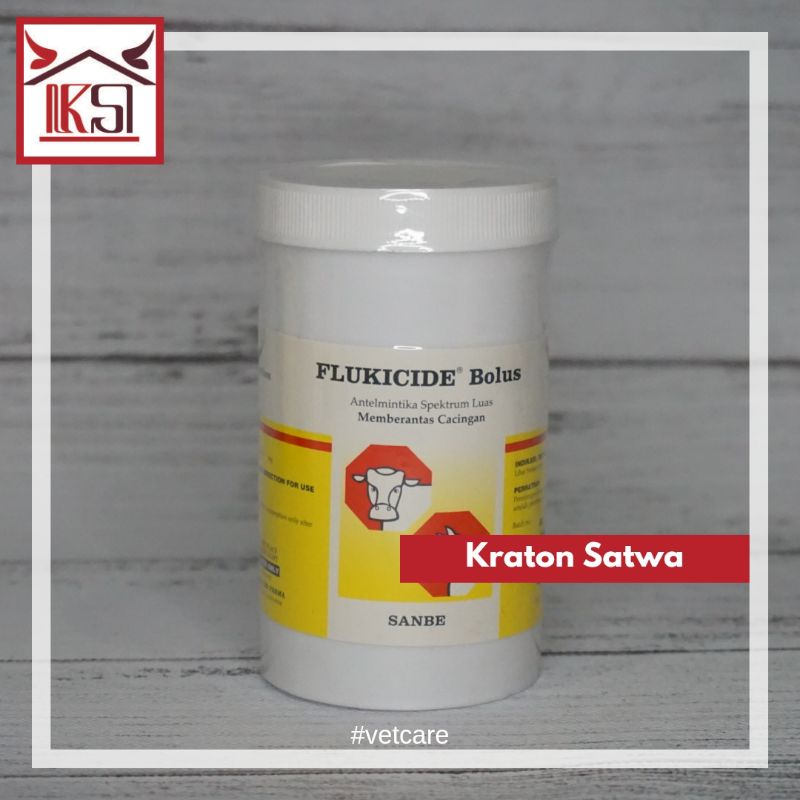 Jual FLUKICIDE 12 BOLUS Obat Cacing Berspektrum Luas SANBE | Shopee ...